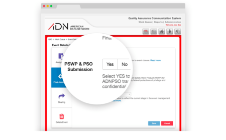 Patient Safety Event Reporting System | American Data Network