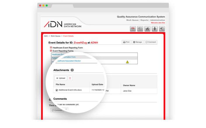 Patient Safety Event Reporting System | American Data Network