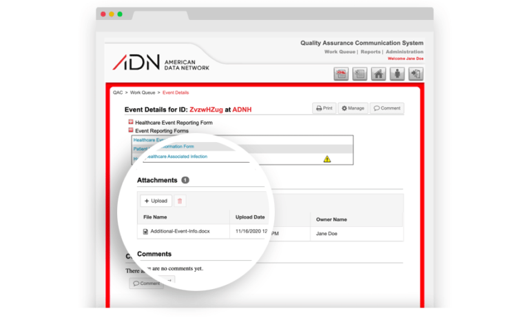 Patient Safety Event Reporting System | American Data Network