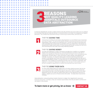 Clinical Data Abstraction Services | American Data Network