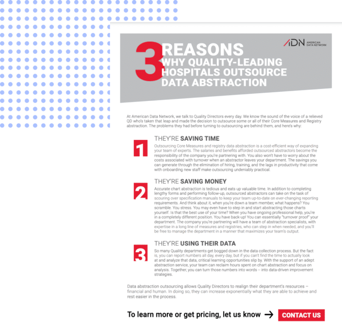 Clinical Data Abstraction Services | American Data Network